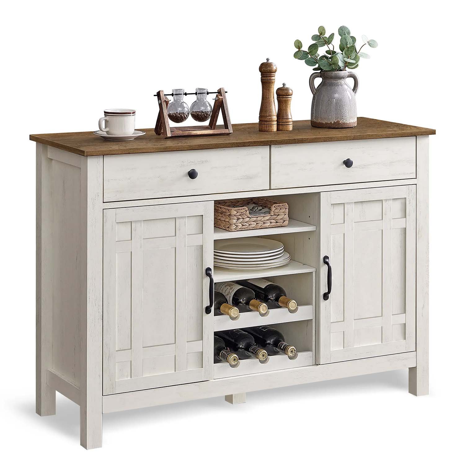 Farmhouse Buffet Sideboard with Drawers - topclassfurniture